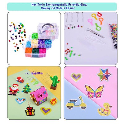 Hot Selling 5mm Hama Beads Square Small Three-layer Combinat