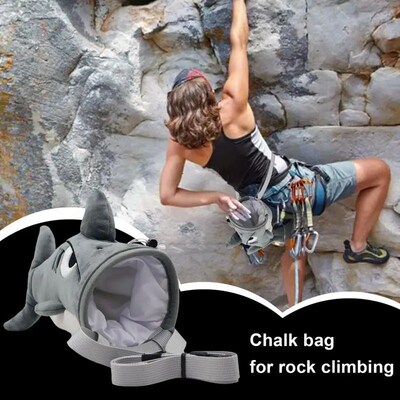 Shark Chalk Bag for Rock Climbing Animal Bouldering Chalk Ba