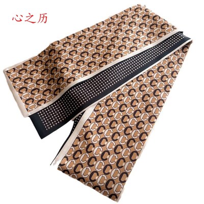 Temperament ribbon tied scarf气质丝带系围巾百搭丝巾时尚系脖