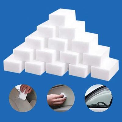 50/100Pcs Magic Sponge Cleaner Melamine Foam Scrubber for Ki