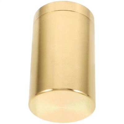 Tea Cereals Storage Canister Small Brass Container with Lid