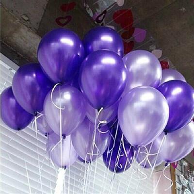 Wedding party pearl balloons婚礼派对珠光圆形乳胶气球紫色