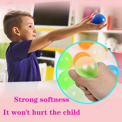 4.5cm Luminous Balls High Bounce Glowing Stress Ball Sticky