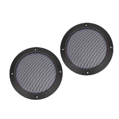 2PCS Black Car Speaker Grill Mesh Enclosure Net Protective