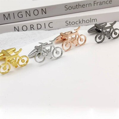 Personalized Customize Bicycle Men Fashion Cufflinks Wedding
