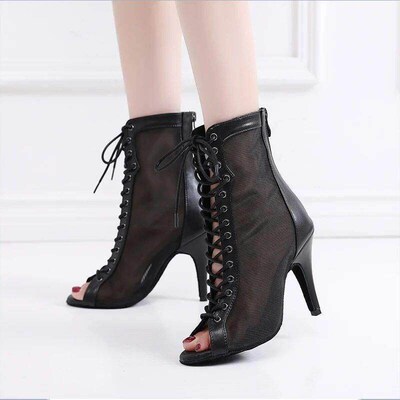 Woman High Tip Ballroom Dance Shoes Woman Ruber Insole Latin