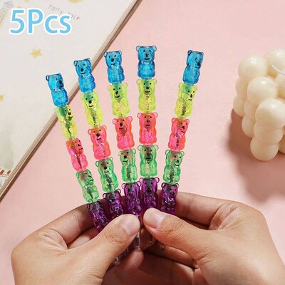 5Ps Kawaii Non Sharpening Penils Cartoon Mehanial Penils for