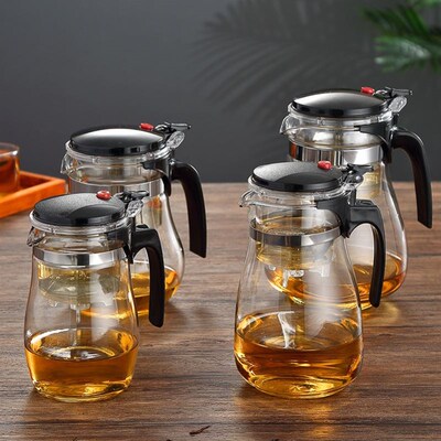 Tea Pots Heat Resistant Glass Tea Pot Tea Infuser Chinese Ku