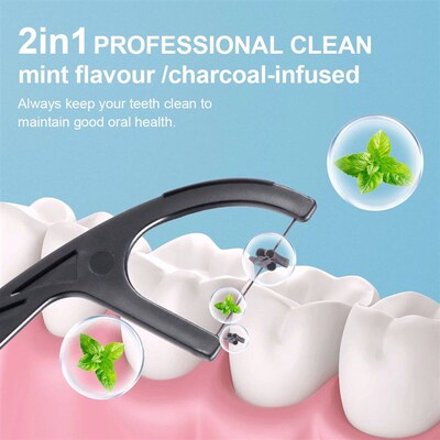 500/300/100/30pcs Large Mouthed Mint Bamboo Charcoal Dental