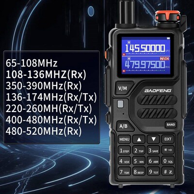 2x Baofeng UV-K5 PLUS Walkie Talkie Multi Band Wireless Copy