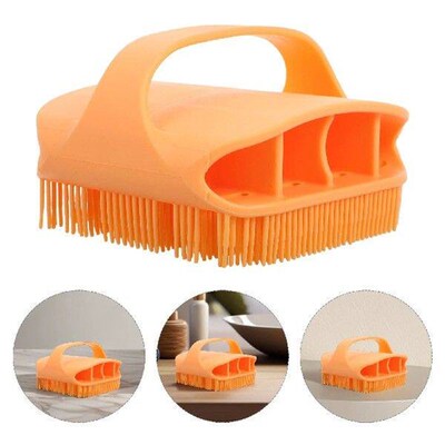 Silicone Bath Massage Brush for Girls Body Scrubber Women