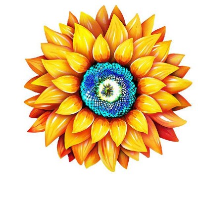 Courtyard Garden Home Sun Wall Decoration Iron Decorative