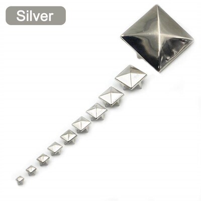 100pcs 4 Claw Pyramid Rivet Square Rivets Studs Spike Nailhe