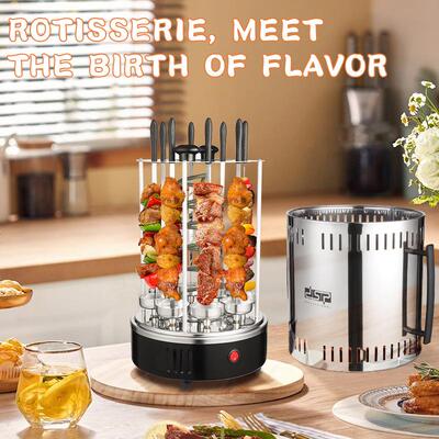 Small Electric grill Kebabs BBQ Oven +16pcs Barbecue skewers