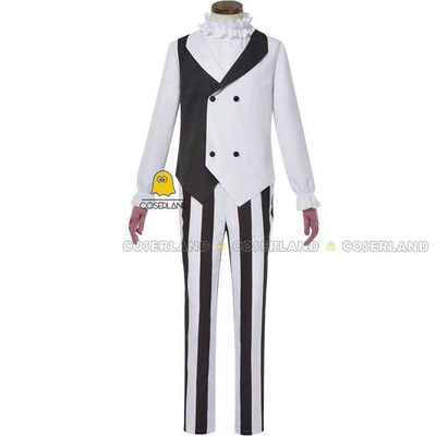 Nikolai Gogol Kostum Cosplay Topi Wig Mantel Jubah Seragam A