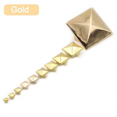100pcs 4 Claw Pyramid Rivet Square Rivets Studs Spike Nailhe