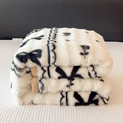 Super Soft Faux Fur Blanket Warm Blankets Coral Fleece Cover