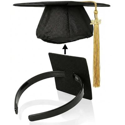 Invisible Graduation Cap Headband Protective Hairstyle Creat