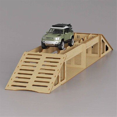RC Wooden Bridge Simulation Obstacle Steep Slope Simulated