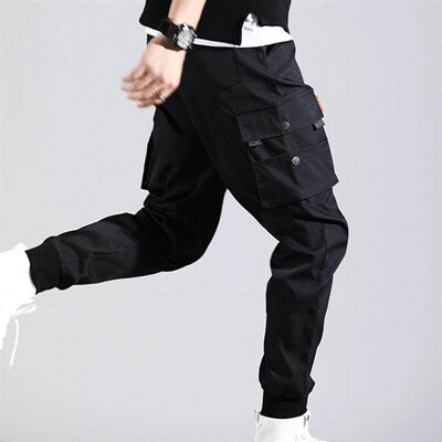 Men Trousers Jogging Military Cargo Pants Casual Work Track