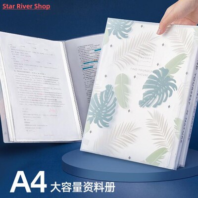 A4 Plastic Budget Binder File Folders For Documents 60 Pages