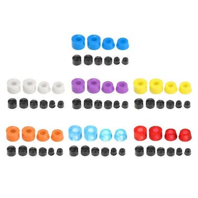 2-6pack Skateboard Truck Bushing Kit Shock Absorbers Soft