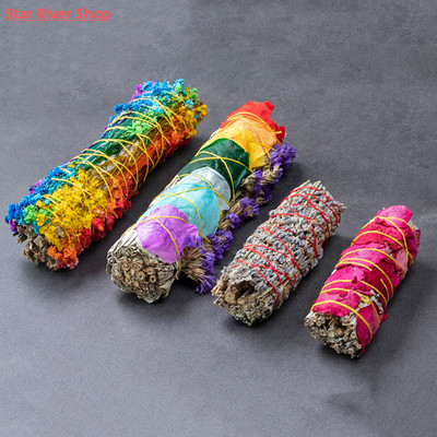 White Sage Incense with flower Flavor Incense Bundles Smudge