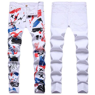 tendy Steet Hip-Hop Rock Style with Digital Stetch Slim-Fit