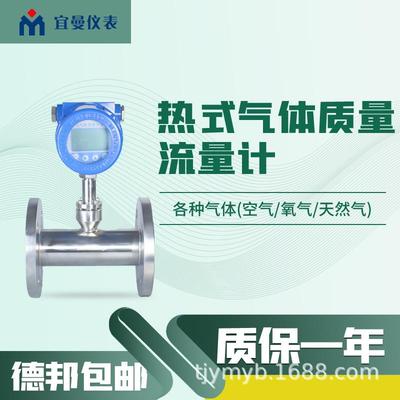 热式气体质量流量计空气氮气氧气质量流量计插入式气体流量计