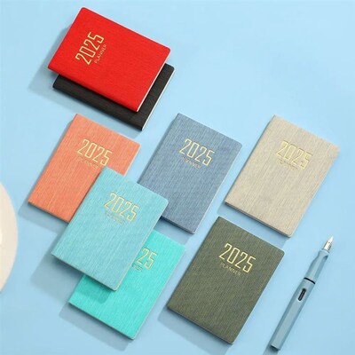 2025 A7 Agenda Book Mini Portable Diary Weekly Planner Noteb