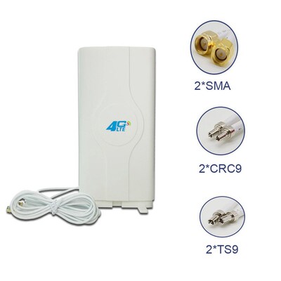 LTE Antenna 3g 4g Mobile Antenna 700~2600mhz 88dbi 2* SMA/2*