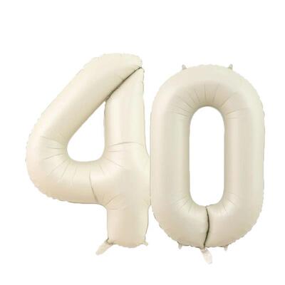 40inch Cream Caramel 1-9 Number Balloon 18inch Heart Star Ro