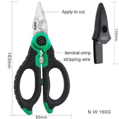 LAOA Electrician Scissors 6 inch Wire Cutter Crimpper Stainl