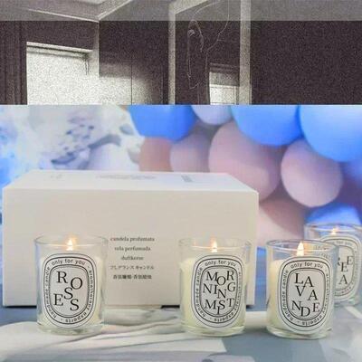 Romantic Transparent Scented Fragrance Candle Light Gift Sce
