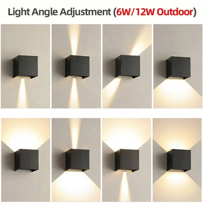 Outdoor LED Wall Lamp 6/12W Waterproof IP65 Interior Wall Li