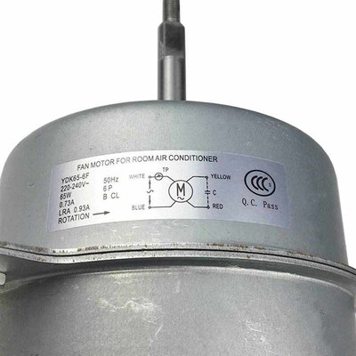 Air conditioner fan motor YDK65-6F/J/K for midea 3p5p outdoo