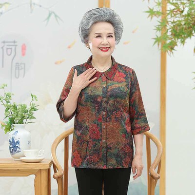 middle-aged and old people, summer dress, grandmas dress, s