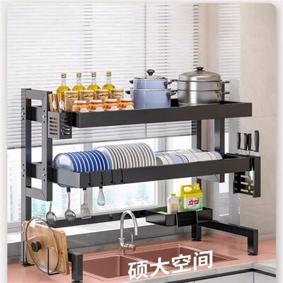3-tier Drying Rack Metal Dish Drainer,Large Kitchen Counter