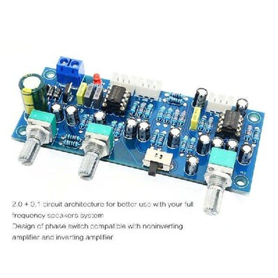 2.1 Channel Subwoofer Preamp Board Amplifier Board Low Pass