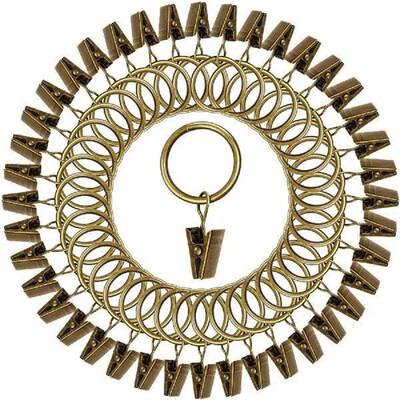 40 Pack Vintage Curtain Clips, Strong Metal Decorative