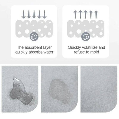 Bath Mat Diatomite Foot Mat Bath Mat Super Absorbent Bathroo