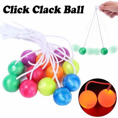 Anxiety Relieve Click Clack Clackers Balls Glowing Decompres