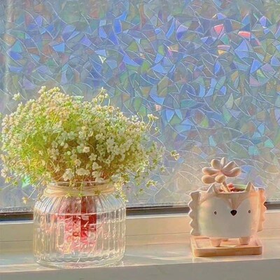 3D Stained Glass Window Film Vinyl for Glass Windows Stained