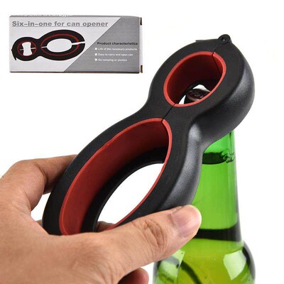 Kitchen six in one opener stainless steel eight word opener