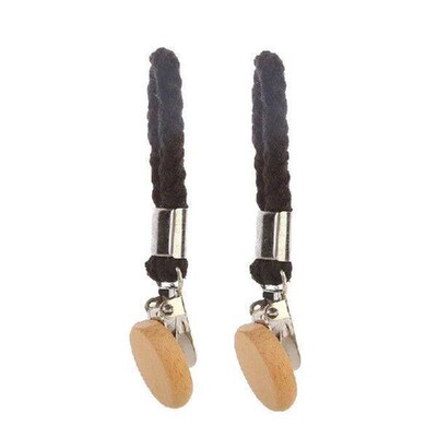 2pcs Towel Hanging Clips Clamps Braided Multipurpose Cotton