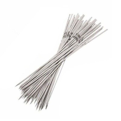 20pcs Barbecue Skewer Portable Kebab Stick Stainless Steel