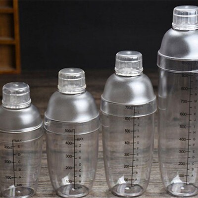 Plastic Martini Cocktail Shaker 350ml/530ml/700ml/1000ml Win