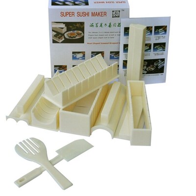 Sushi tools onigiri making moulds seaweed sushi ware 5 in 1