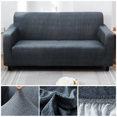 Cross Pattern Elastic Sofa Cover Stch All-inclusive Sofa Cov
