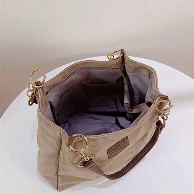 Large-Volume Suede Stylish Commuter Tote Bag For Ladies With